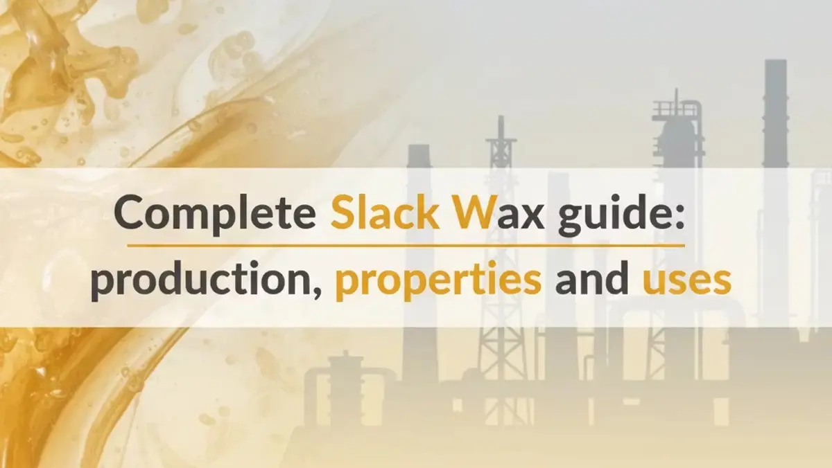 Complete Slack Wax guide: production, properties and uses